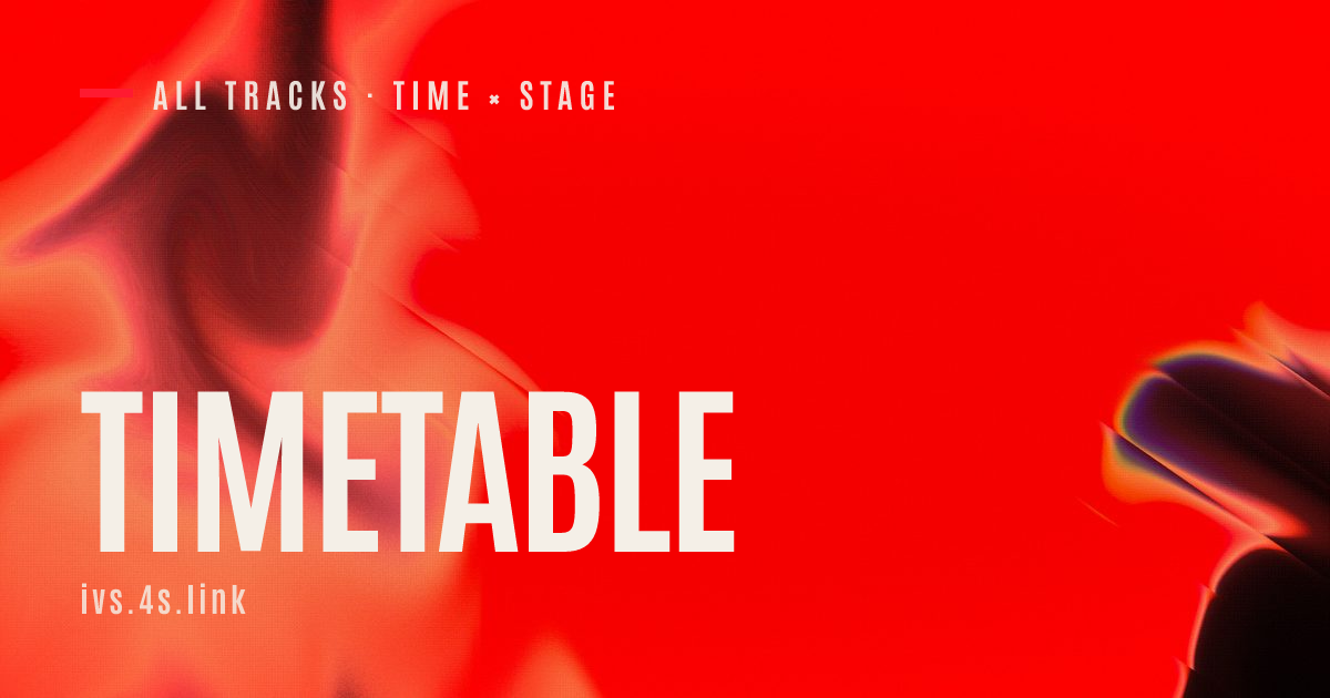 TIMETABLE — IVS2026